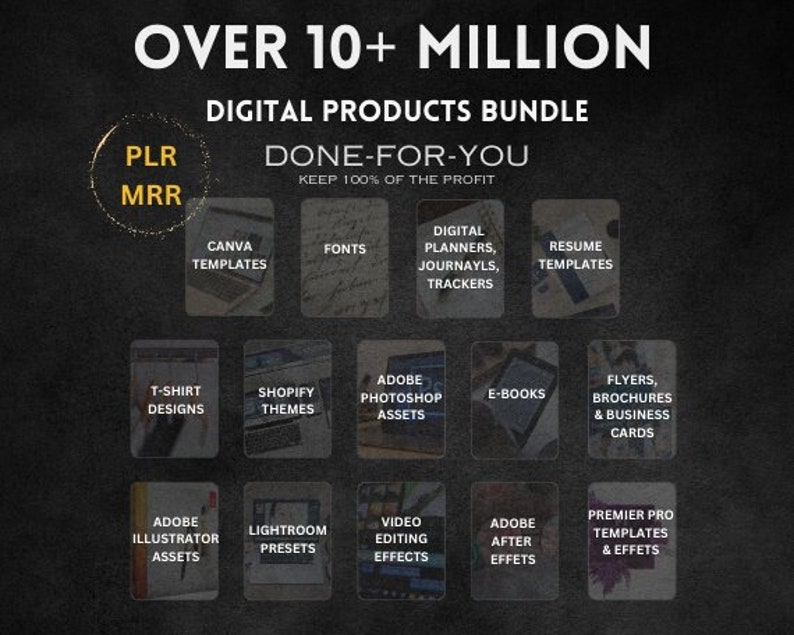 10M Digital Products Bundle Master Resell Rights for Passive Income ...