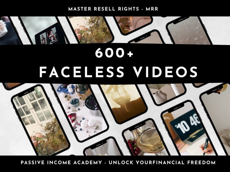 600 Faceless Videos Bundle Aesthetic Instagram Reels DFT Done for You ...