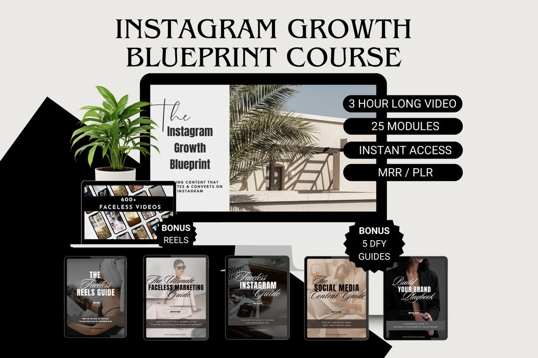 Instagram Growth Blueprint Course Master Resell Rights & Private Label ...