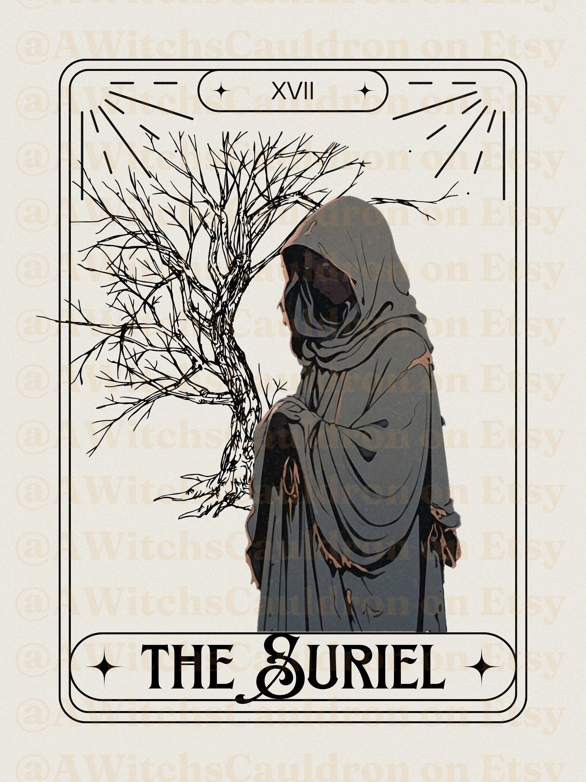 The Suriel ACOTAR Inspired Tarot, Art Print, iPhone Wallpaper, Digital ...