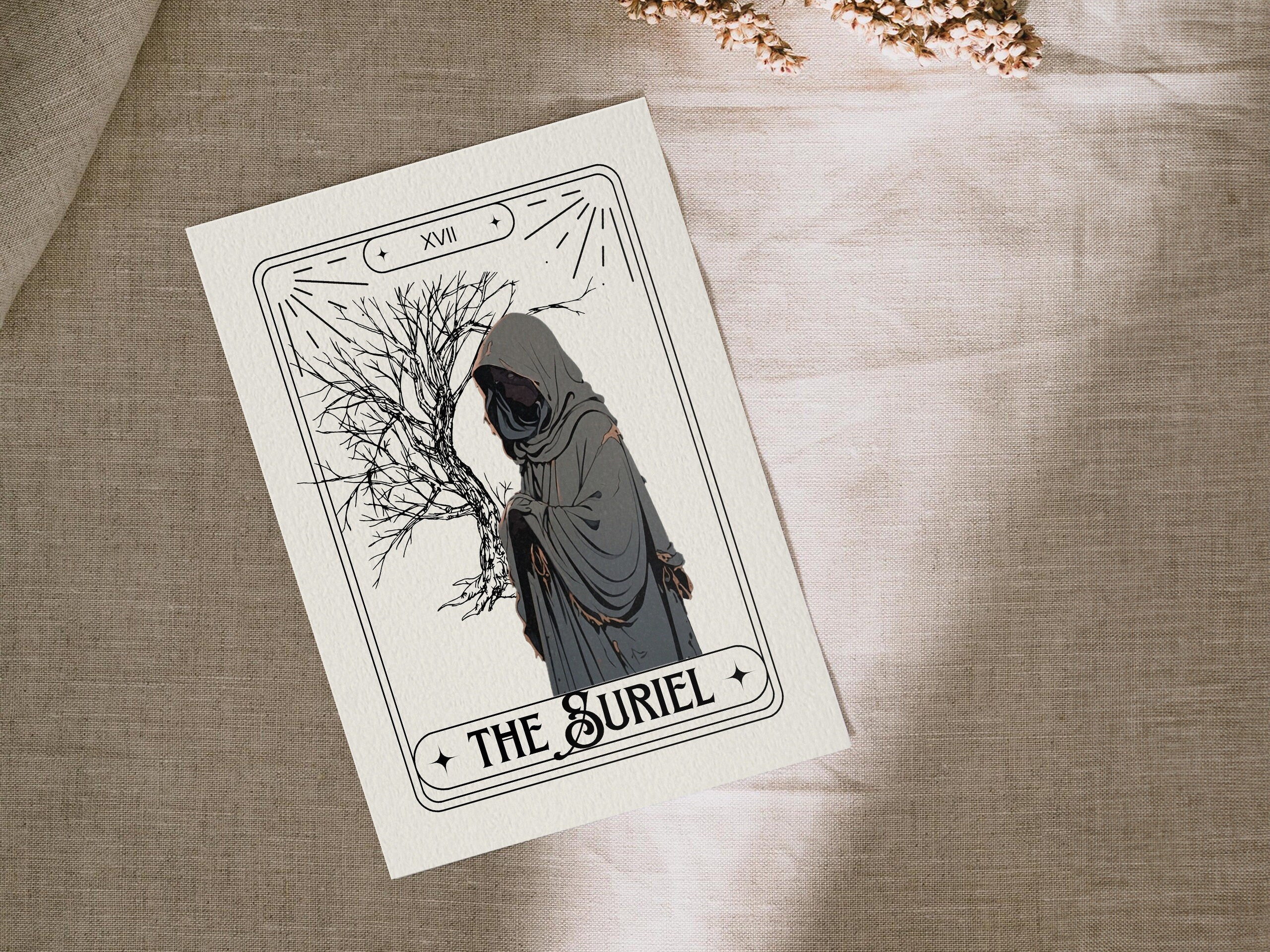 The Suriel ACOTAR Inspired Tarot, Art Print, iPhone Wallpaper, Digital ...