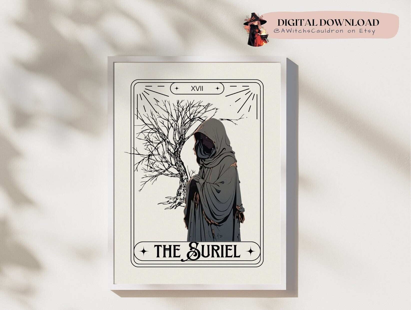 The Suriel ACOTAR Inspired Tarot, Art Print, iPhone Wallpaper, Digital Download Options, Wall ...