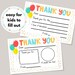 Customizable Birthday Thank You Cards Digital Printable Download - Etsy