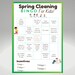 Spring Cleaning Bingo for Kids - Etsy