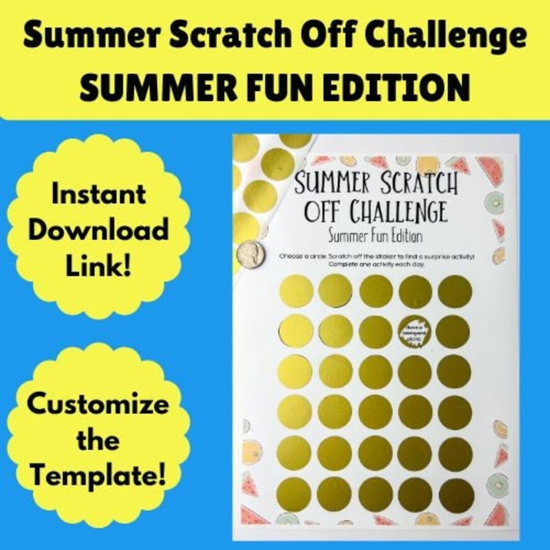 Children's Summer Scratch-off Activity for Fun Days - Etsy