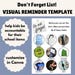 Visual School Checklist for Kids - Printable Reminder for Morning ...