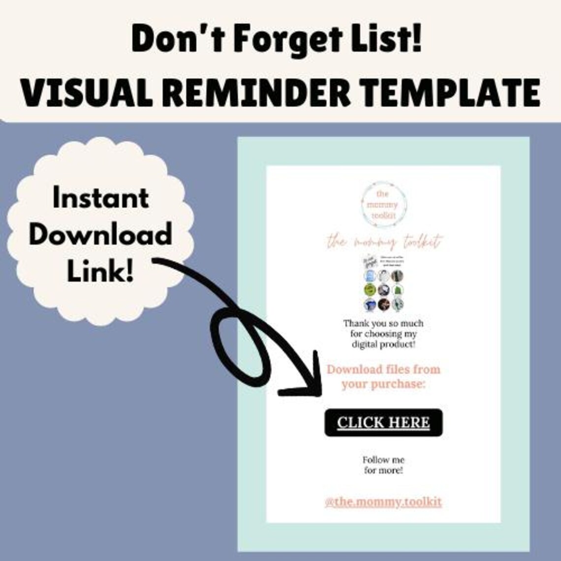 Visual School Checklist for Kids - Printable Reminder for Morning ...