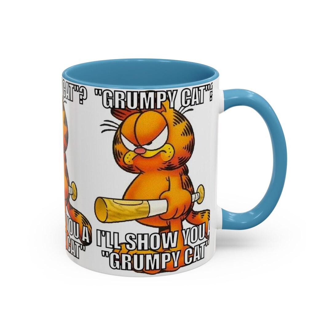 Garfield Grumpy Cat Accent Coffee Mug 11, 15oz - Etsy