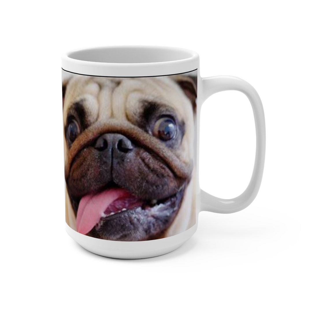 Pug Mug 15oz - Etsy