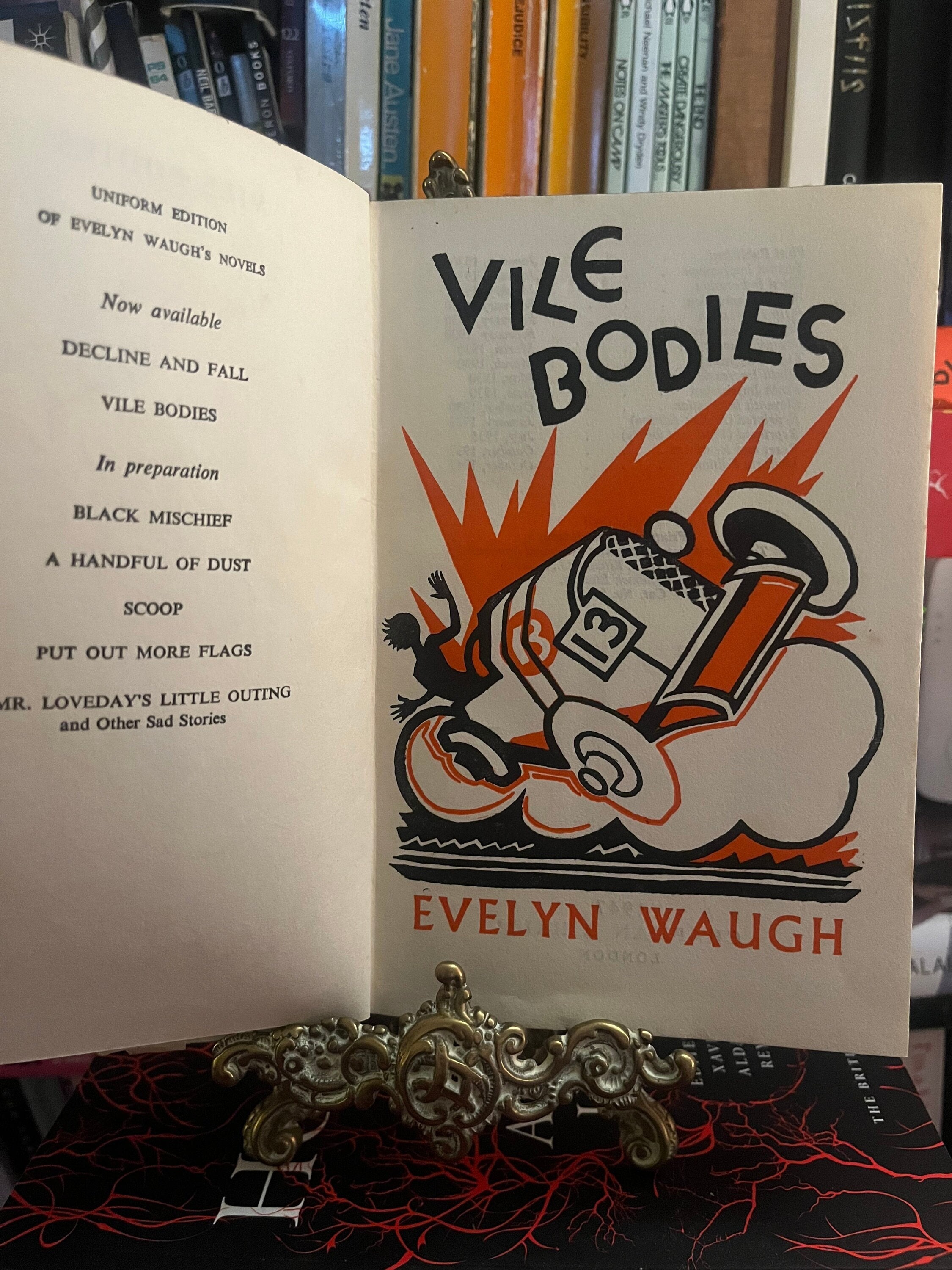 Vile Bodies by Evelyn Waugh, 1947 Uniform Edition, Chapman & Hall ...