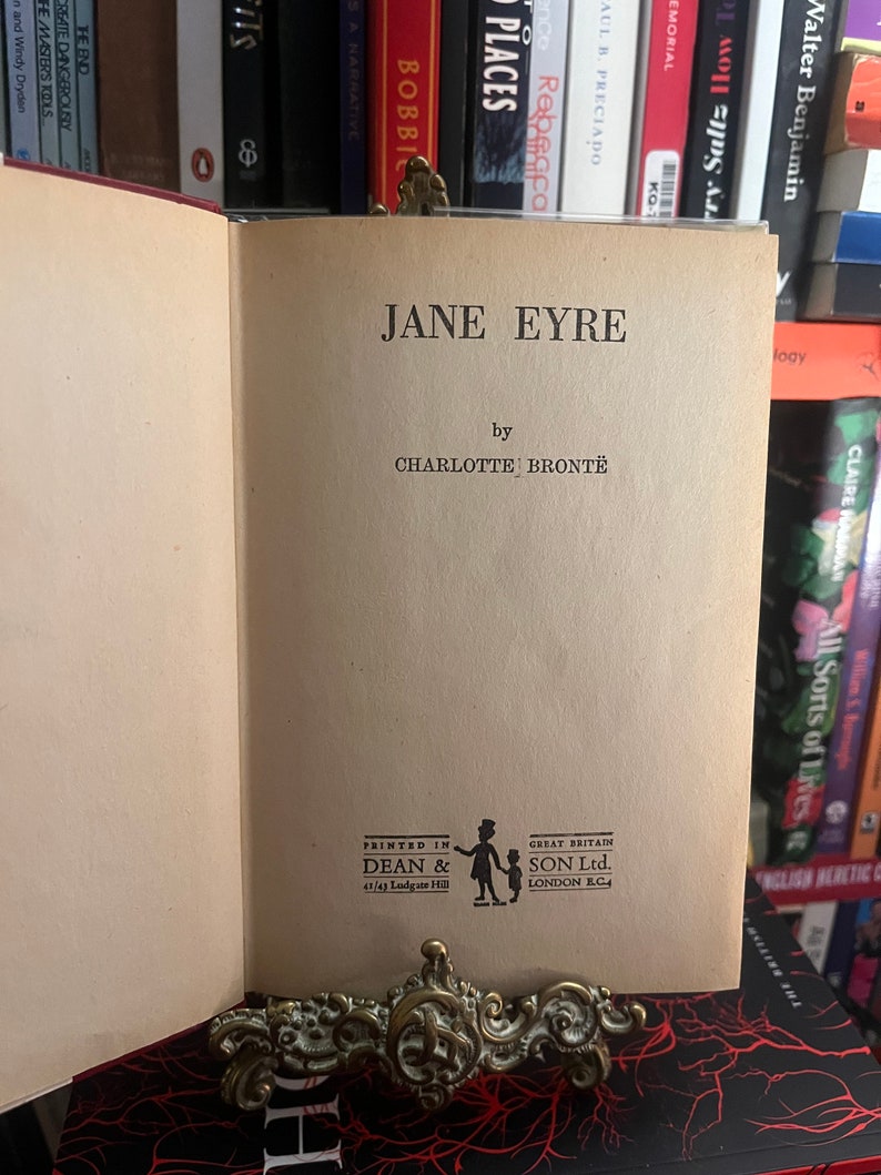 Jane Eyre by Charlotte Brontë, 1965 Hardback Edition, Published by Dean ...