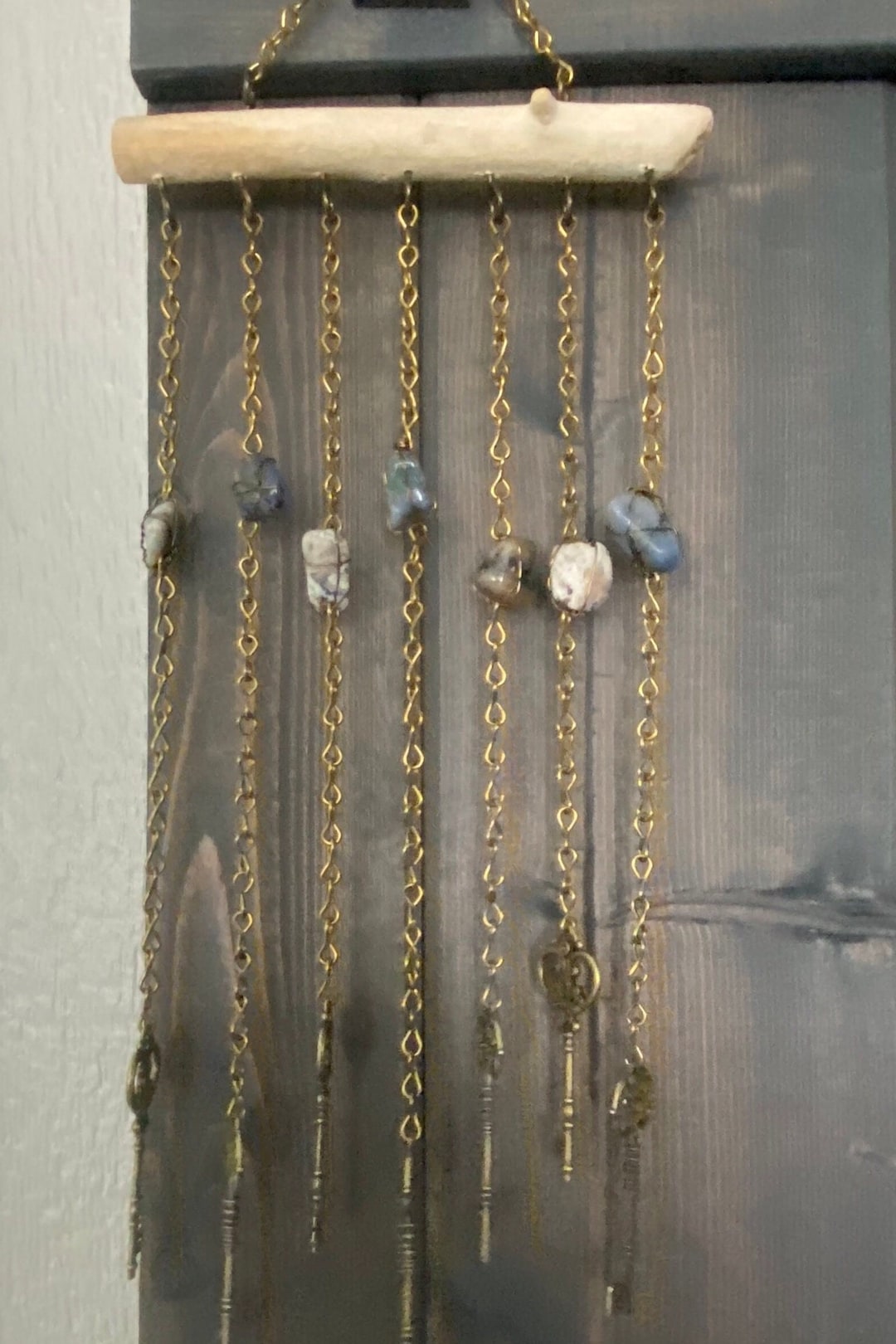 Skeleton Key Wind Chime Blues,tans,whites,gray - Etsy