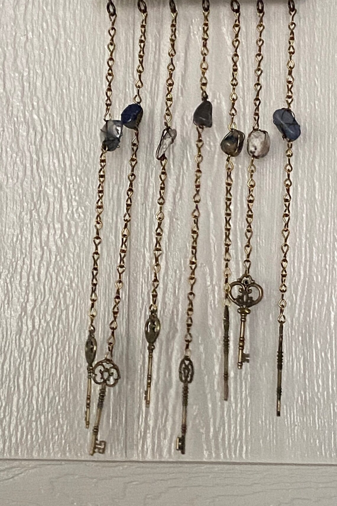 Skeleton Key Wind Chime Blues,tans,whites,gray - Etsy