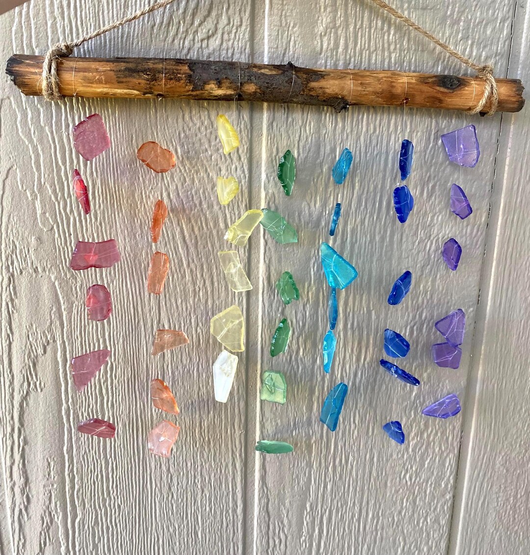 Do You Know the Colors of a Rainbow Sea Glass Suncatcher - Etsy