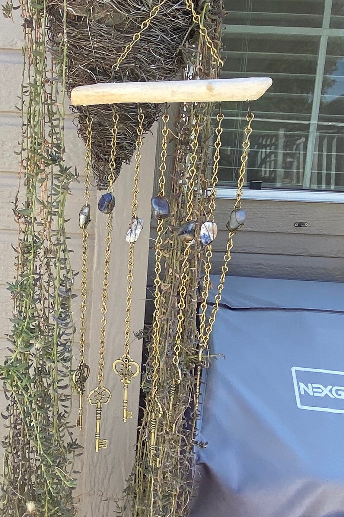 Skeleton Key Wind Chime Blues,tans,whites,gray - Etsy