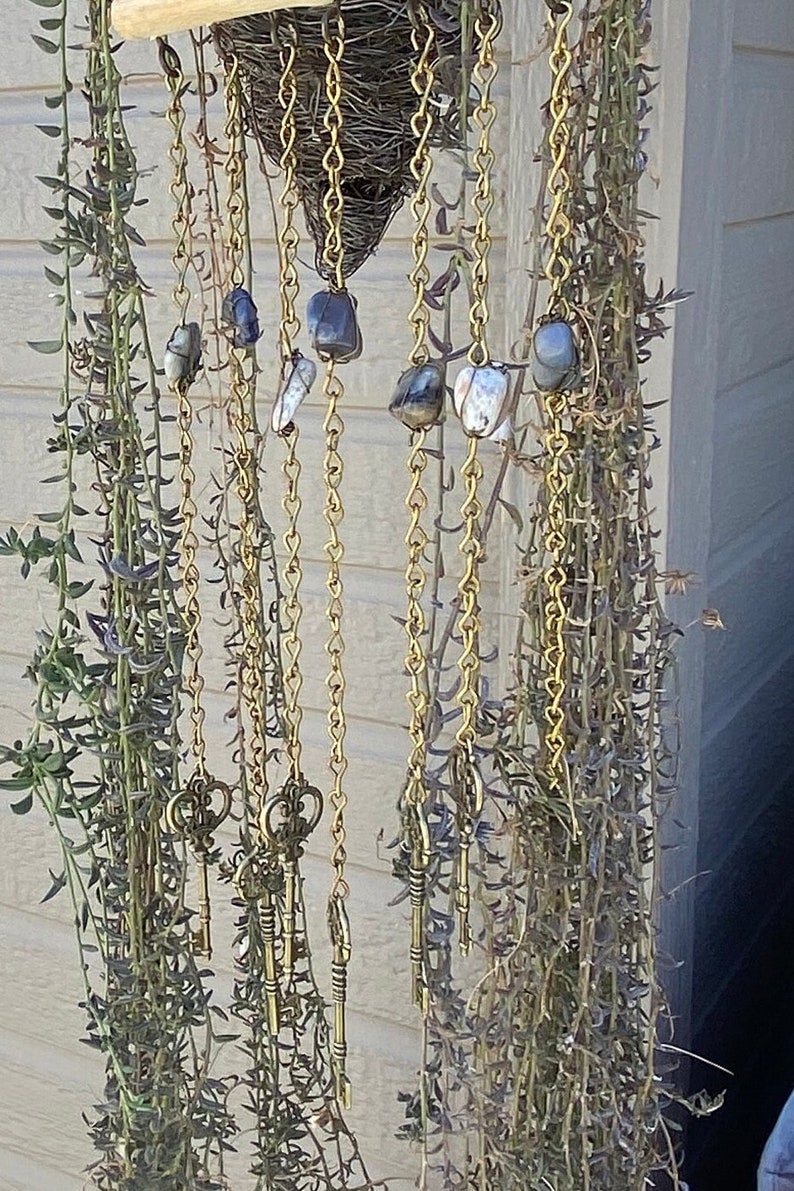 Skeleton Key Wind Chime Blues,tans,whites,gray - Etsy