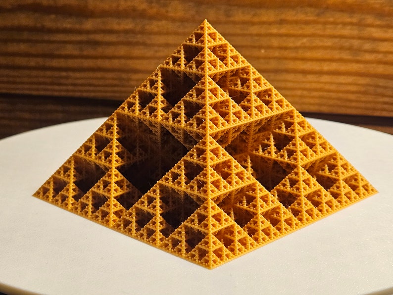 Fractal Pyramid, Sierpinski Triangle - Etsy