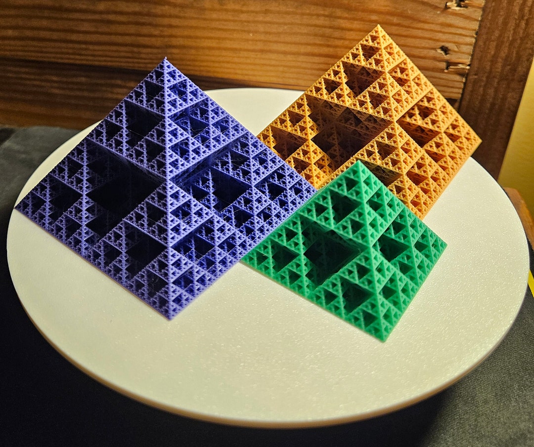 Fractal Pyramid, Sierpinski Triangle - Etsy