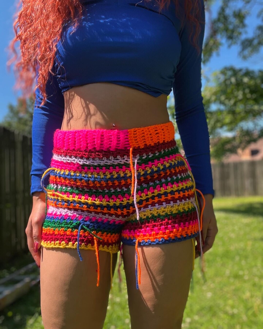 Multi-colored Shorts Crochet Pattern - Etsy