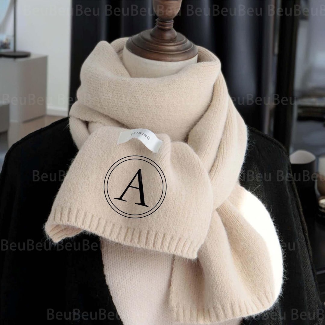 Personalised Luxury Scarf, Winter Scarf Women Scarf, Custom Christmas ...