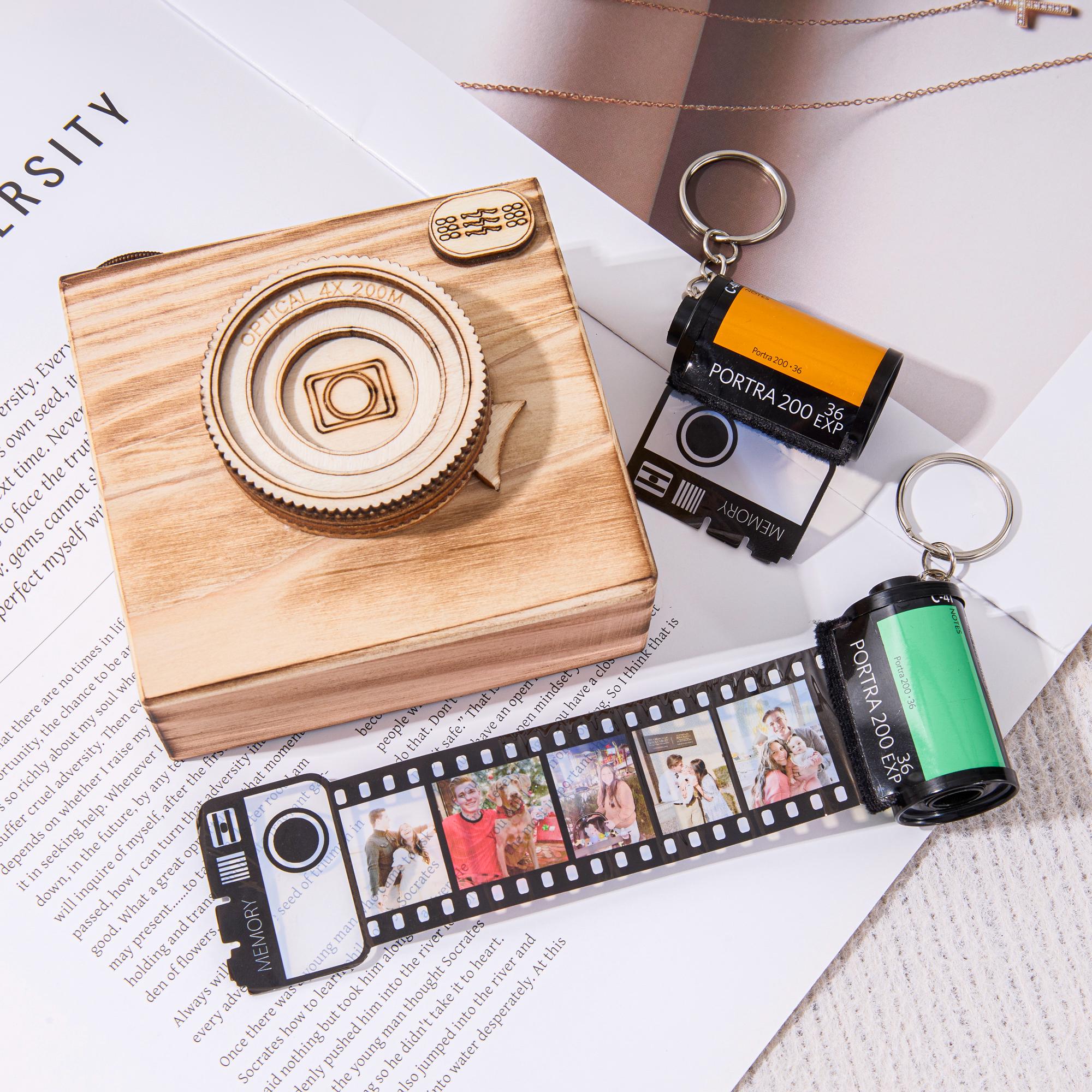 Custom Film Photo Keychain, Personalized Camera Roll Gift, Film Reel ...