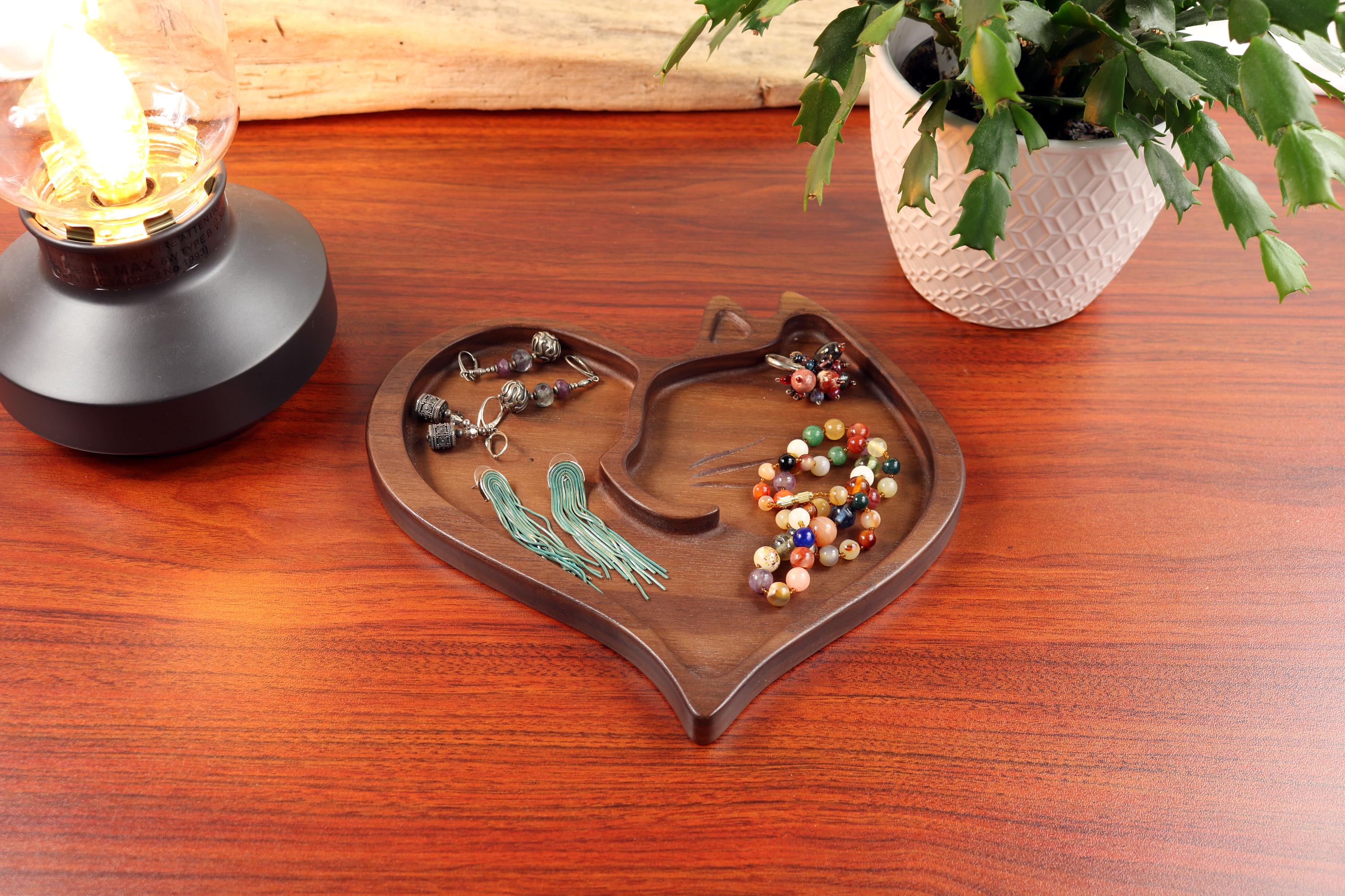 Cat Shaped Big Catch-all Tray, Desk Organization Tray. Made in the USA ...