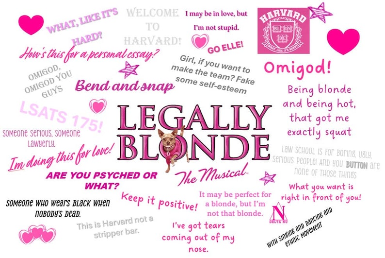 Legally Blonde Quotes Digital Product, Legally Blonde Digital Download ...