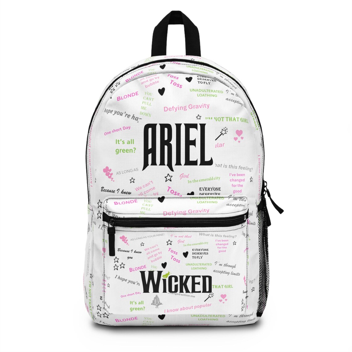 Customized Wicked Backpack - Personalized Wicked Bag, Wizardry Rucksack ...