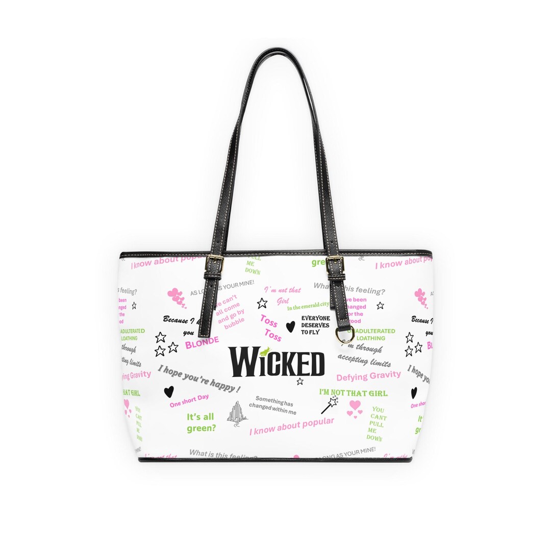 Pink Wicked the Musical Printed Over the Shoulder Bag With All the ...