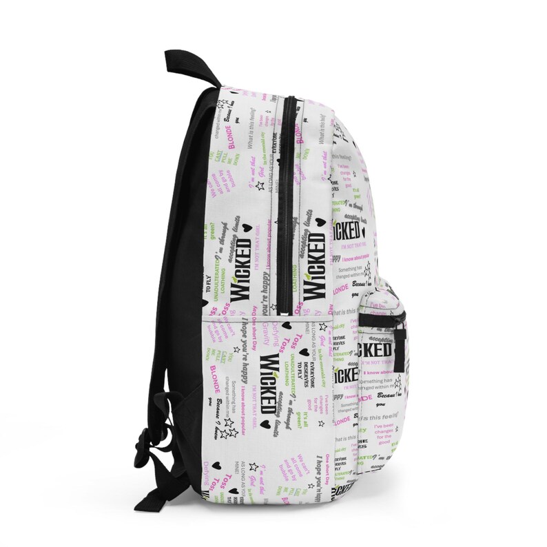 Wicked the Musical Inspired Sayings Pink Backpack Broadwaybackpack ...