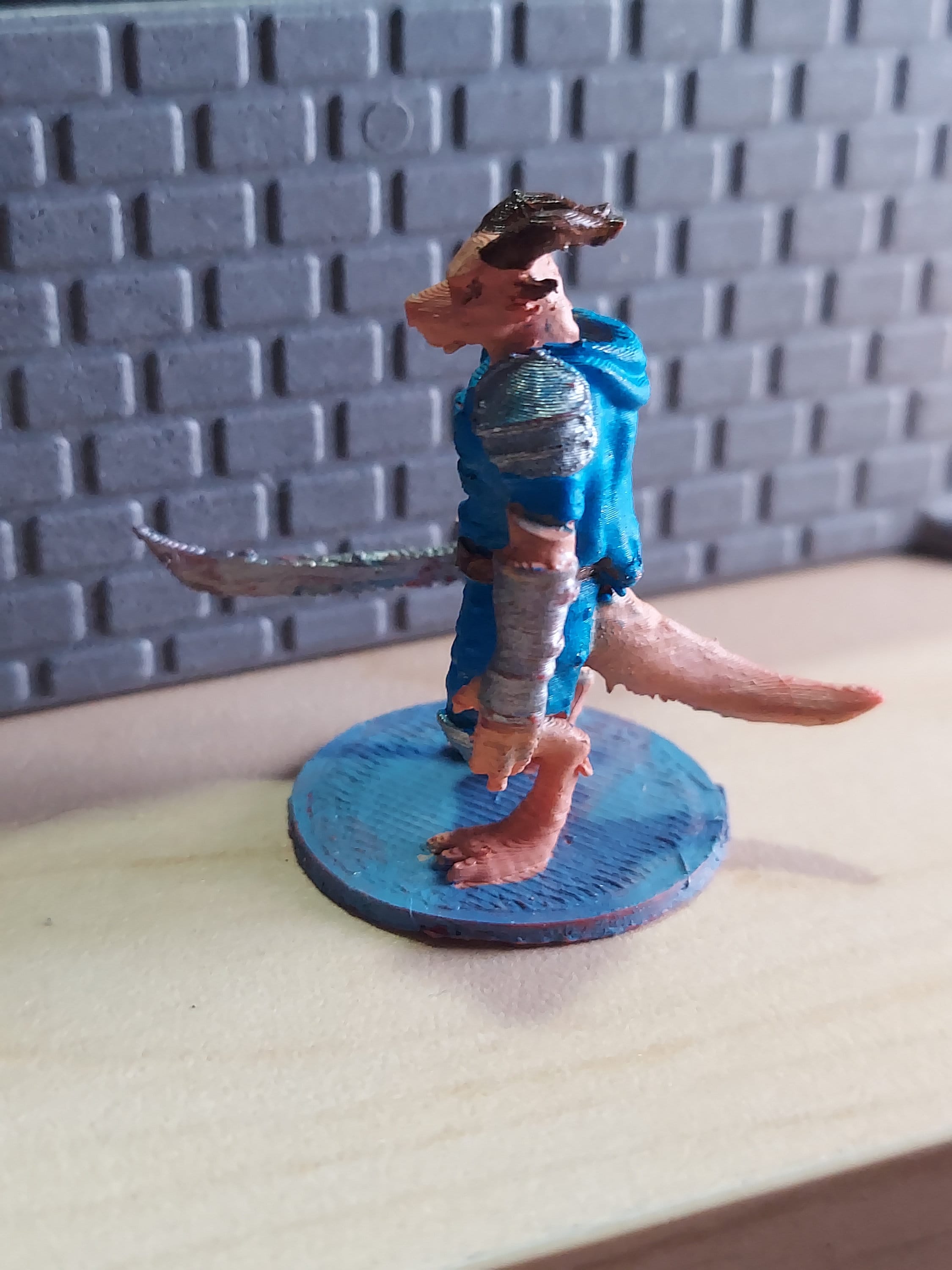 Scruff, Kobold With Sword 28mm Scale Painted Miniature - Etsy