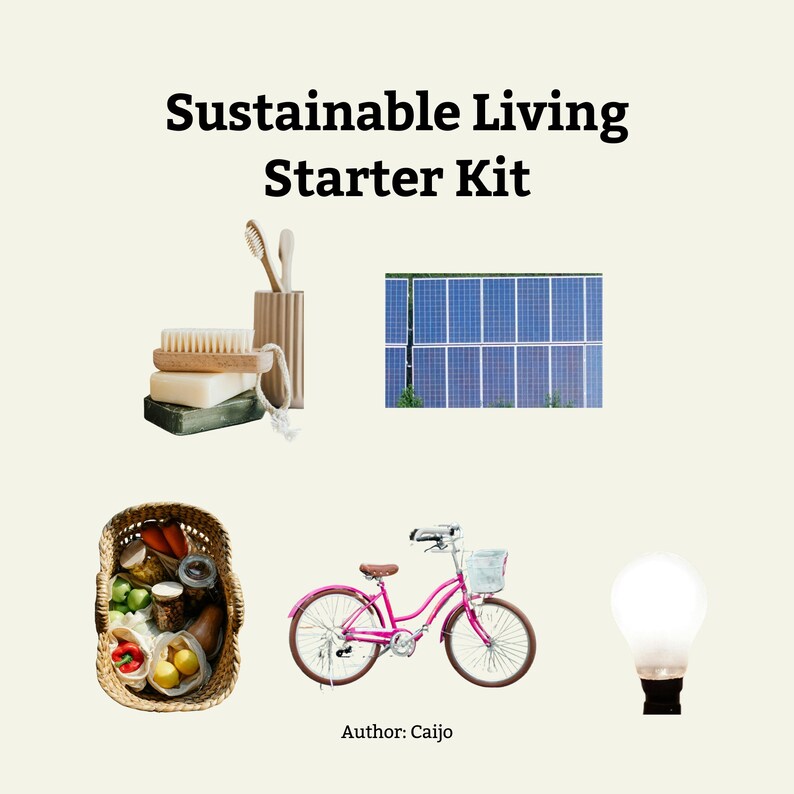 Sustainable Living Starter Kit Ebook learn Eco-friendly Lifestyle ...