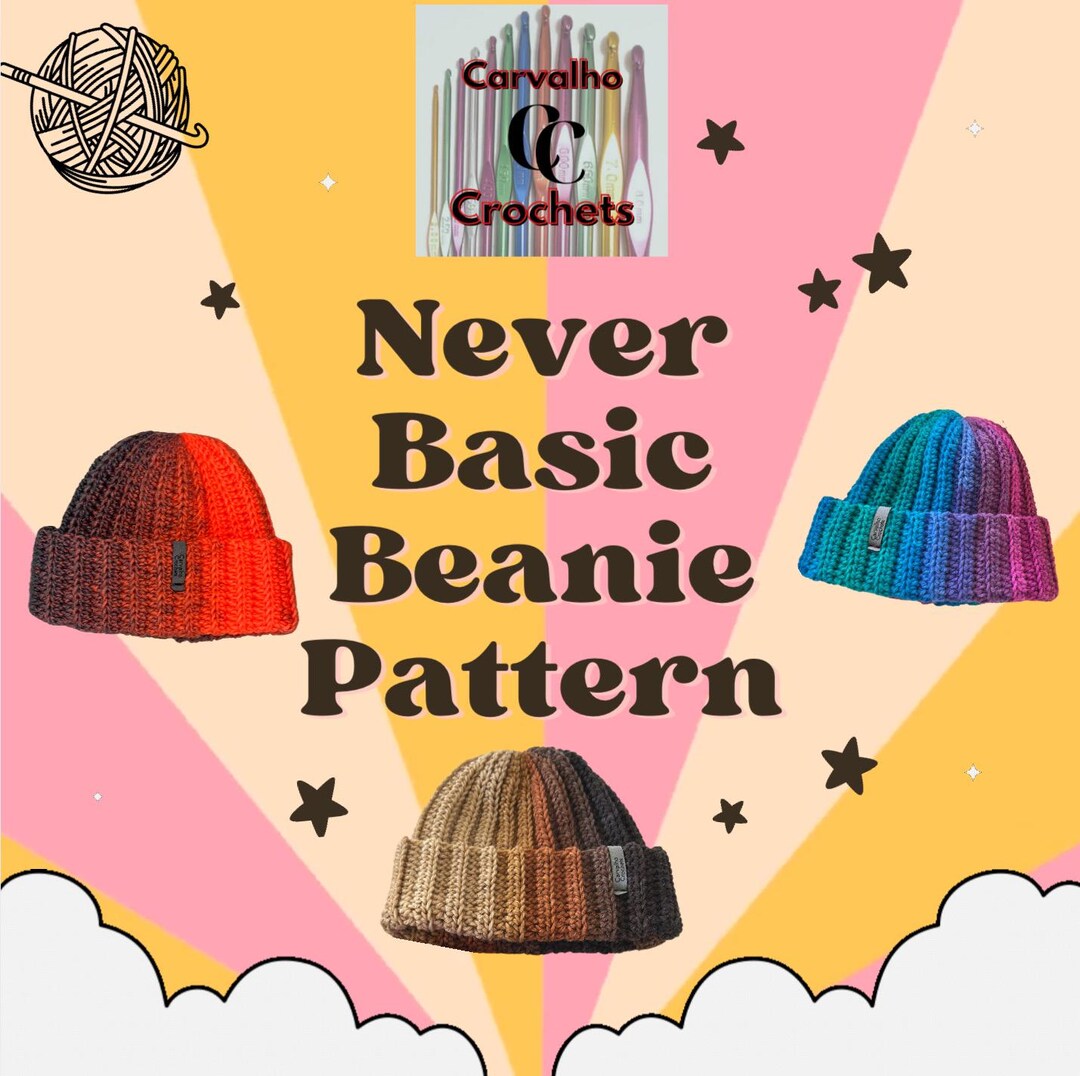 Never Basic Beanie - Download - Etsy