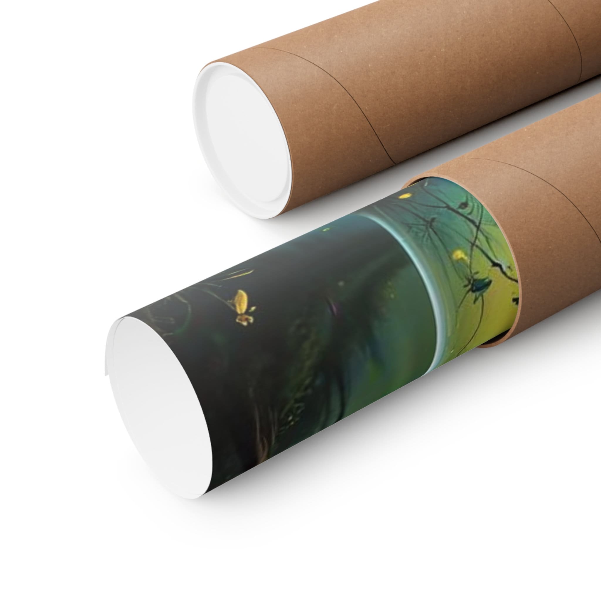 Enchanted Forest Firefly Jar Magical Night Canvas Print, Whimsical Wall ...