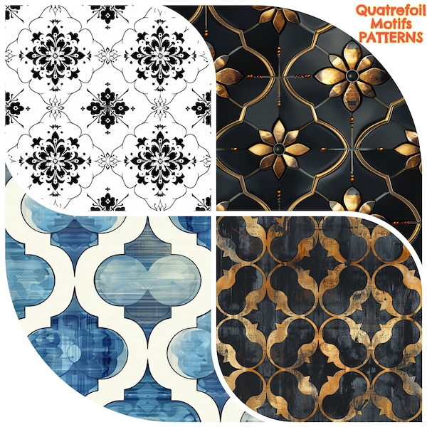 Quatrefoil Print - Etsy