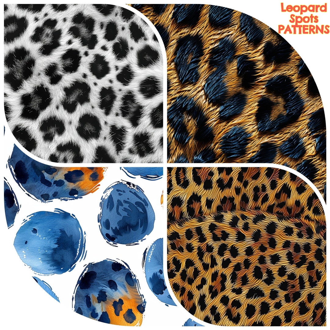 Leopard Spots Pattern 20 OPTIONS Seamless Cat Art Graceful Design ...