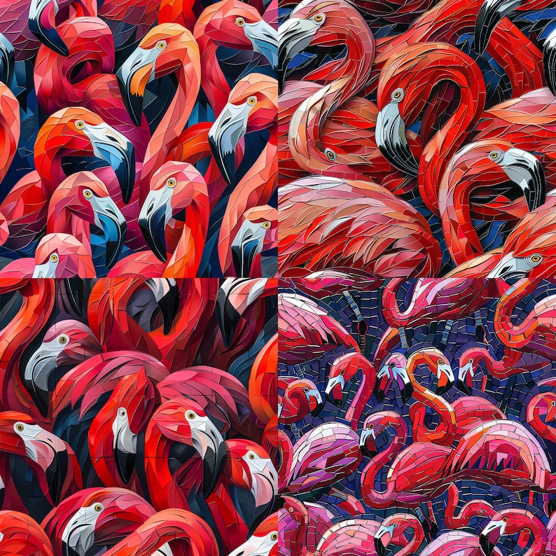 Flamingo Pattern 101 OPTIONS Seamless Flamingo Design Flamingo Fashion ...