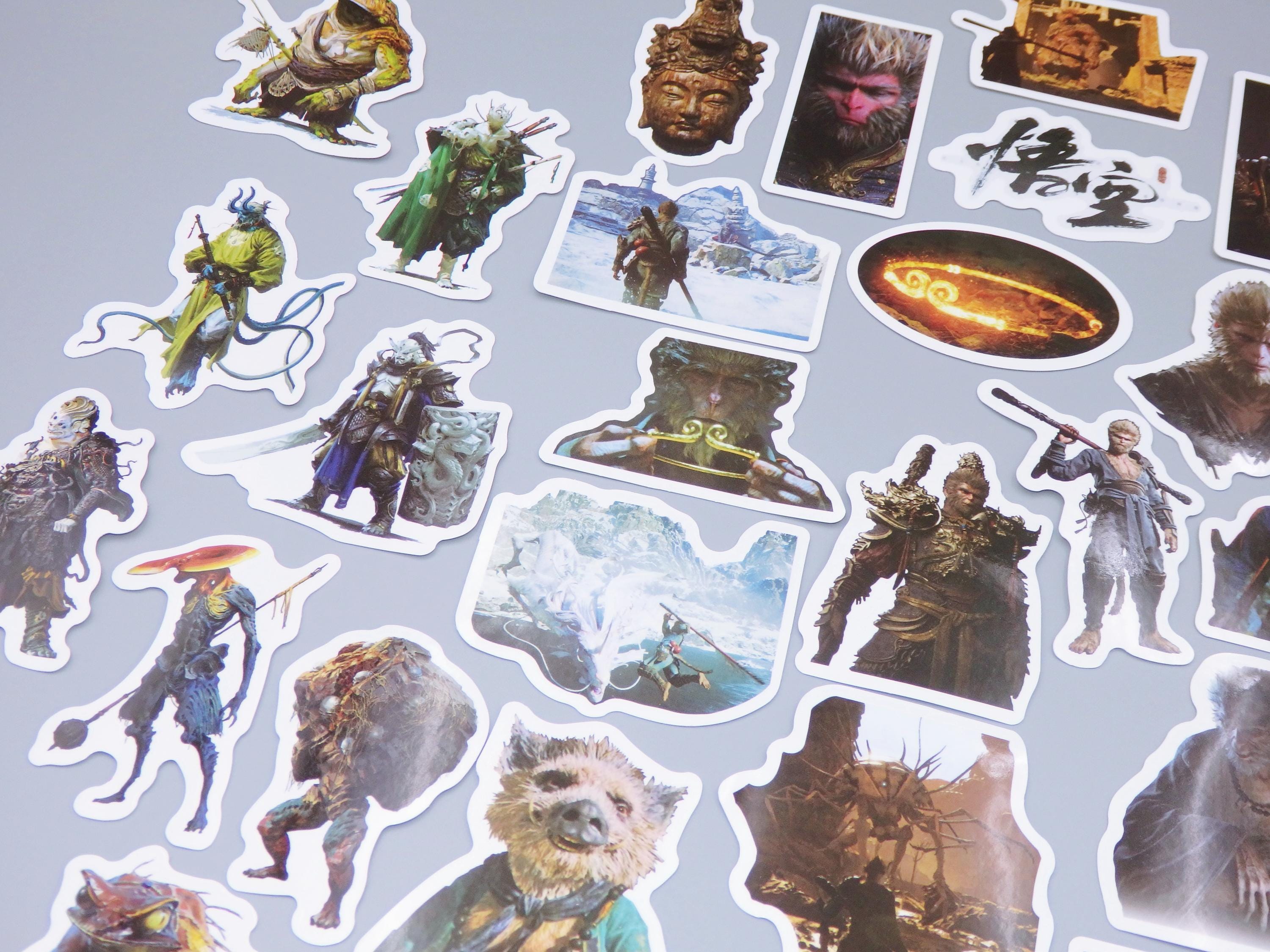 Black Myth: WU KONG Sticker, 50 in a Pack, Game Stickers, Game NPC - Etsy