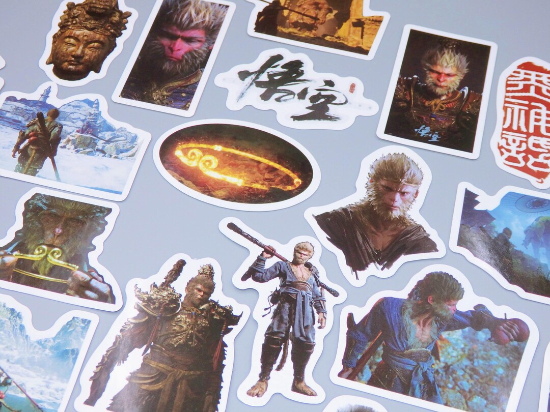 Black Myth: WU KONG Sticker, 50 in a Pack, Game Stickers, Game NPC - Etsy
