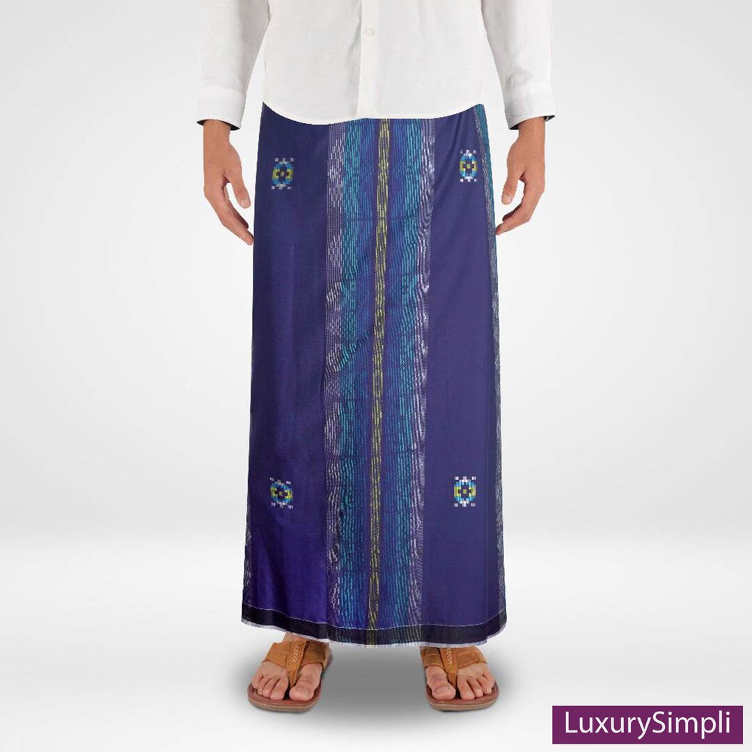 Dark Blue Songket Sarong Traditional Elegance for a Graceful Look,batik ...