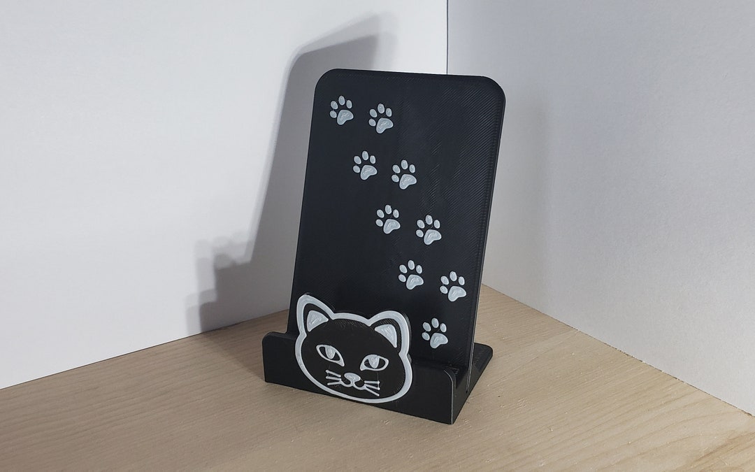 Cute Cat Phone Stand Made From Plant-based Ecofriendly Plastic - Etsy