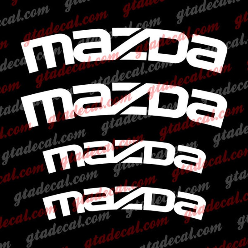 Mazda Brake Caliper Decal Set - Etsy