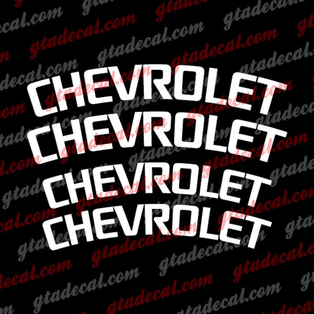 Chevrolet Brake Caliper Decal Set - Etsy
