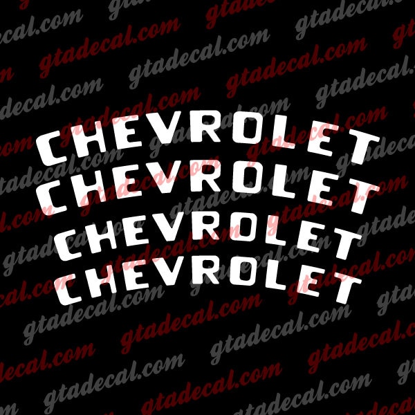 Chevrolet Brake Caliper Decal Set - Etsy