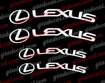Lexus With L LS460 Brake Caliper Vinyl Decal Sticker - Set of 2 - 4.5w X 0.75h - Multi Colors - Etsy