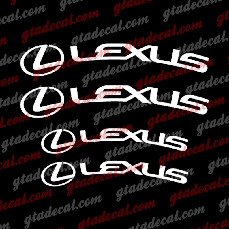 Lexus Brake Caliper Decal Set - Etsy
