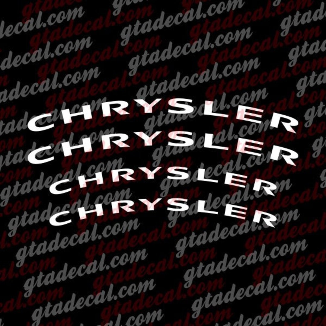 Chrysler Brake Caliper Decal Set - Etsy