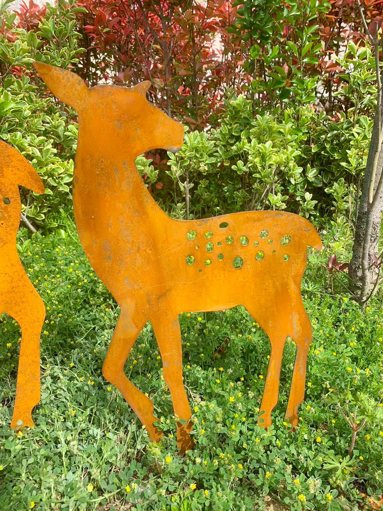 Deer Buck Garden Stake Metal Garden Sign Custom Garden Sign Buck Fawn ...
