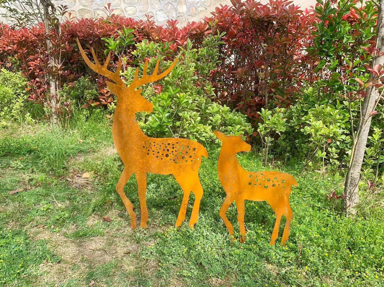 Deer Buck Garden Stake Metal Garden Sign Custom Garden Sign Buck Fawn ...