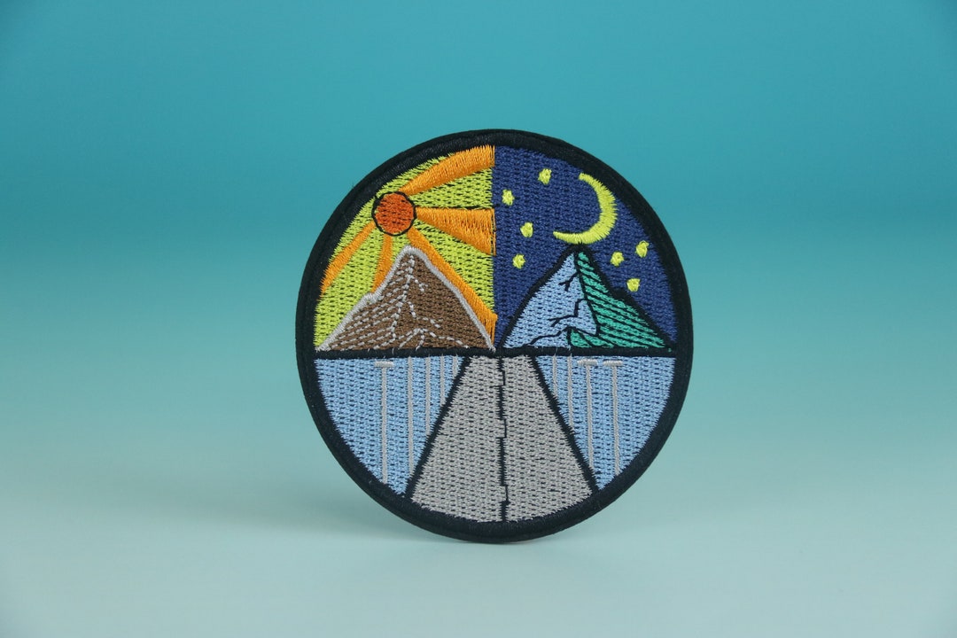 Day and Night Badge, Route Patch, Outdoor Patch, Iron on Patch ...